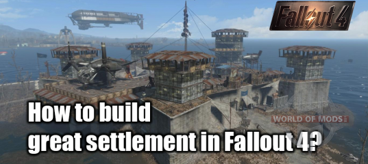 Useful tips for building your own city in Fallout 4