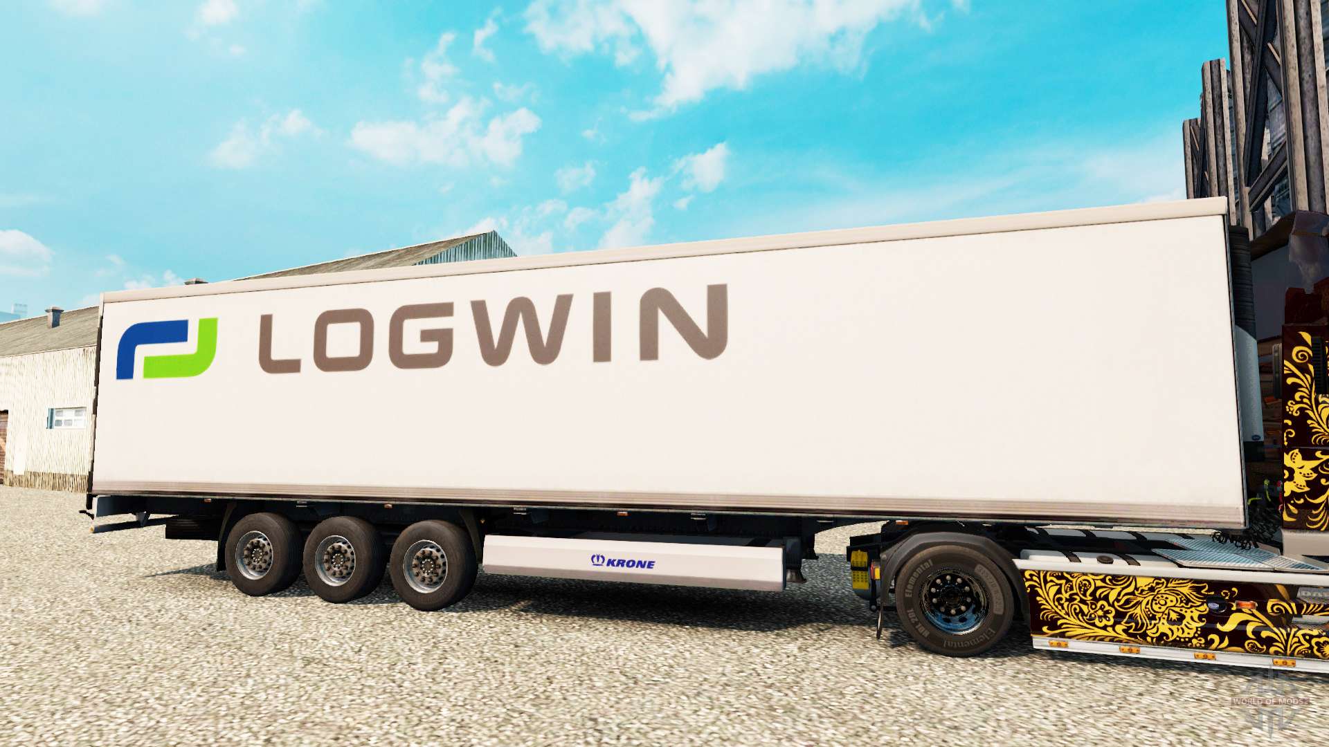 Skin Logwin Logistics for semi-refrigerated for Euro Truck Simulator 2