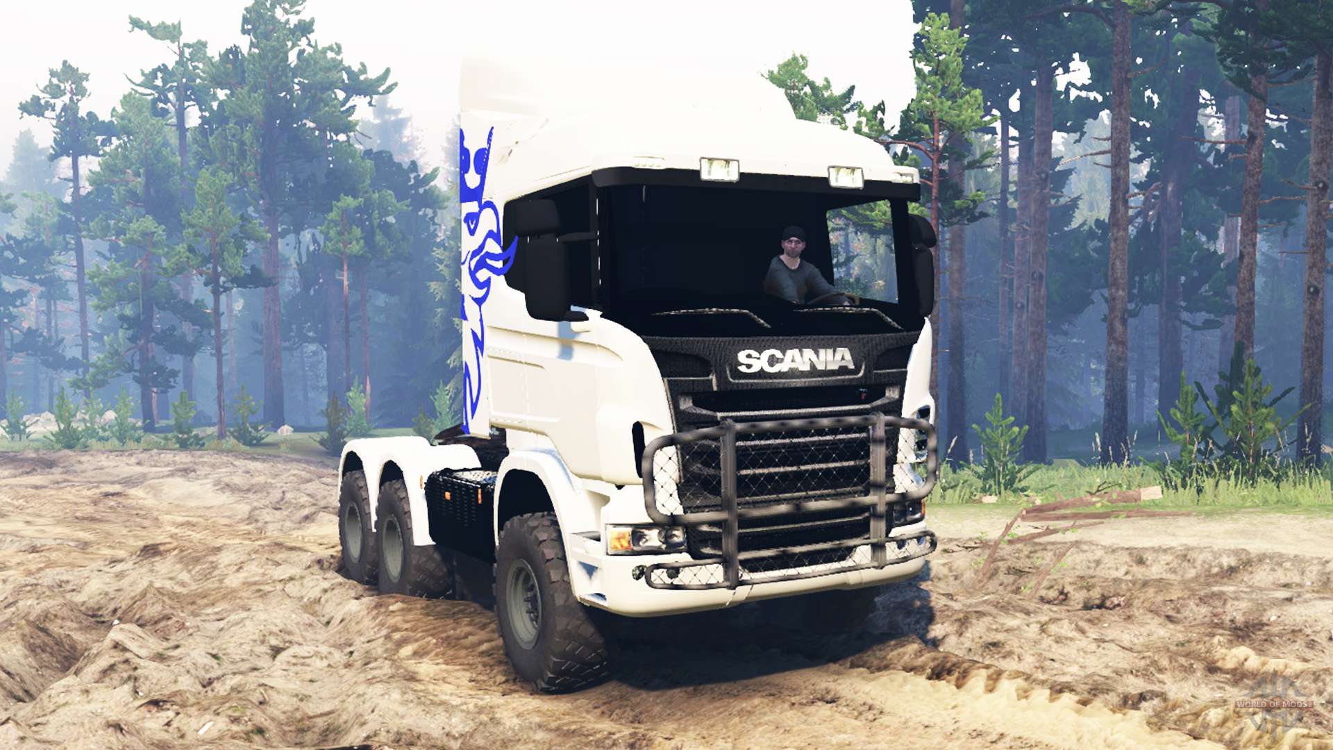Scania R730 6x6 for Spin Tires