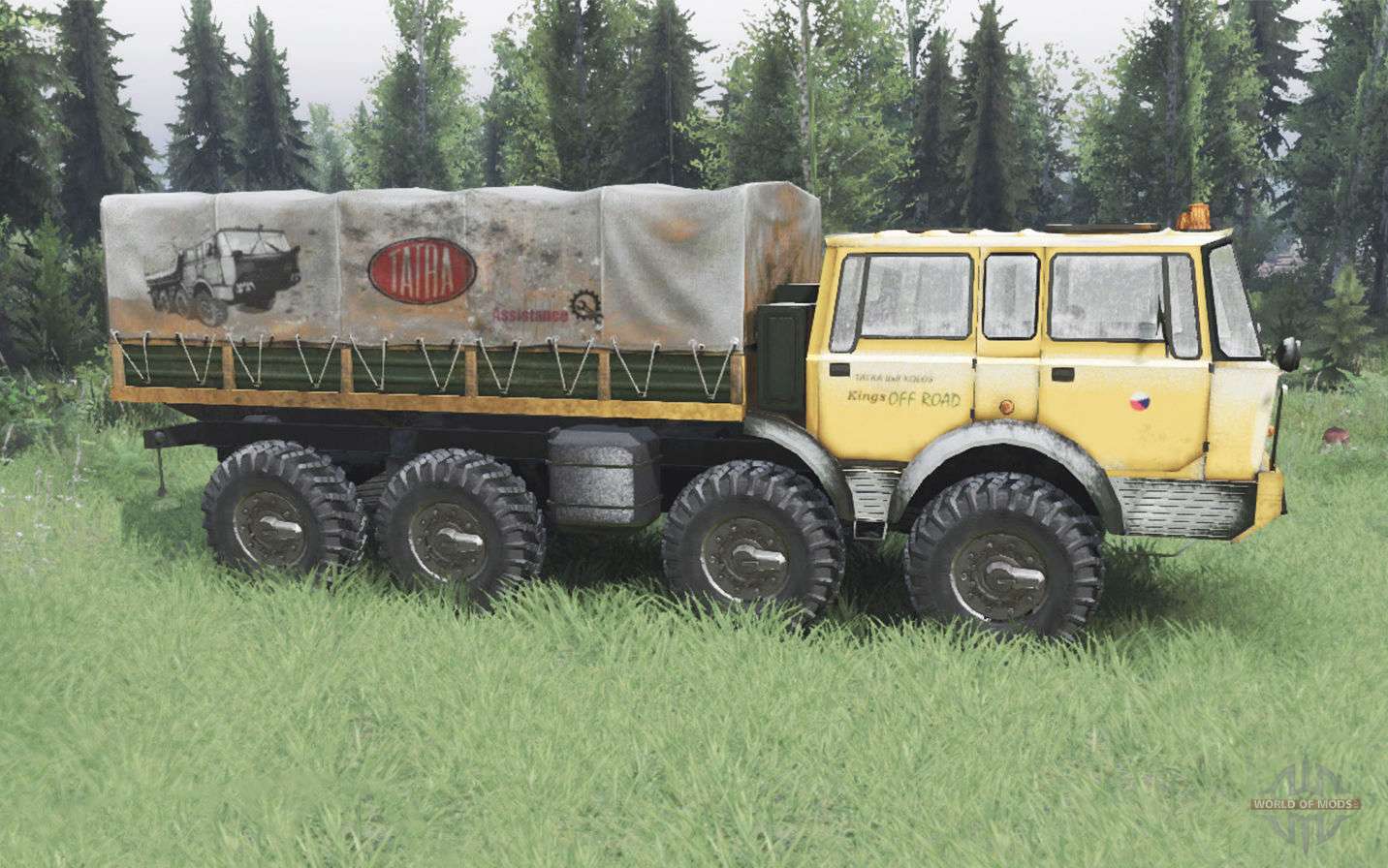 Tatra T813 TP 8x8 1967 winter v1.6 for Spin Tires