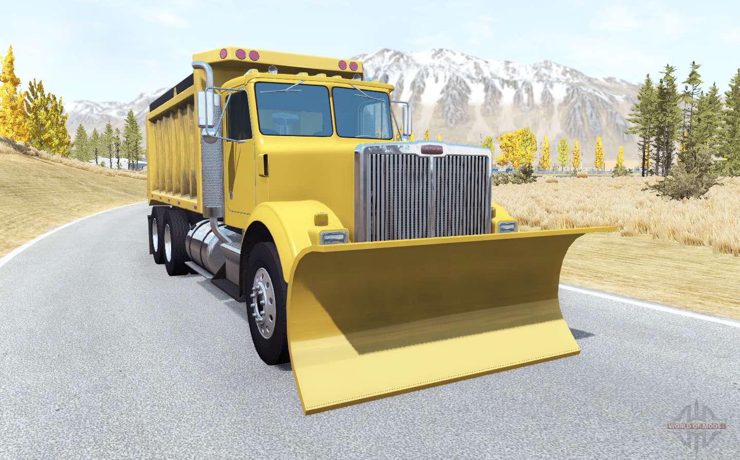 Gavril T-Series snow plow for BeamNG Drive
